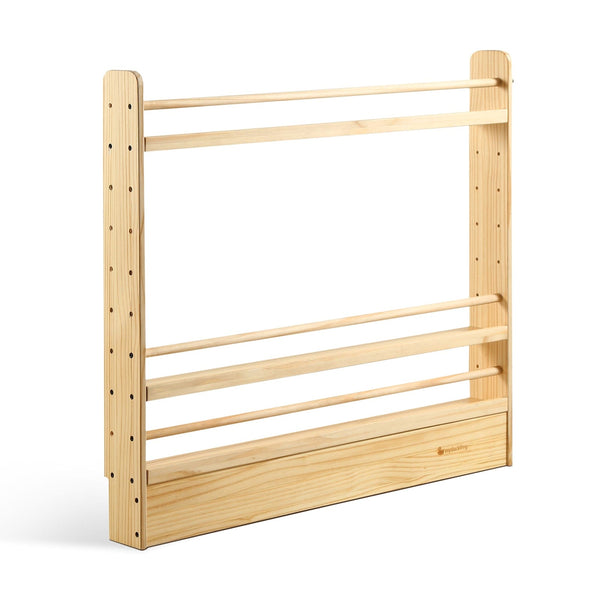 NALA 3 Tier Adjustable Solid Wood Bookshelf - My Duckling