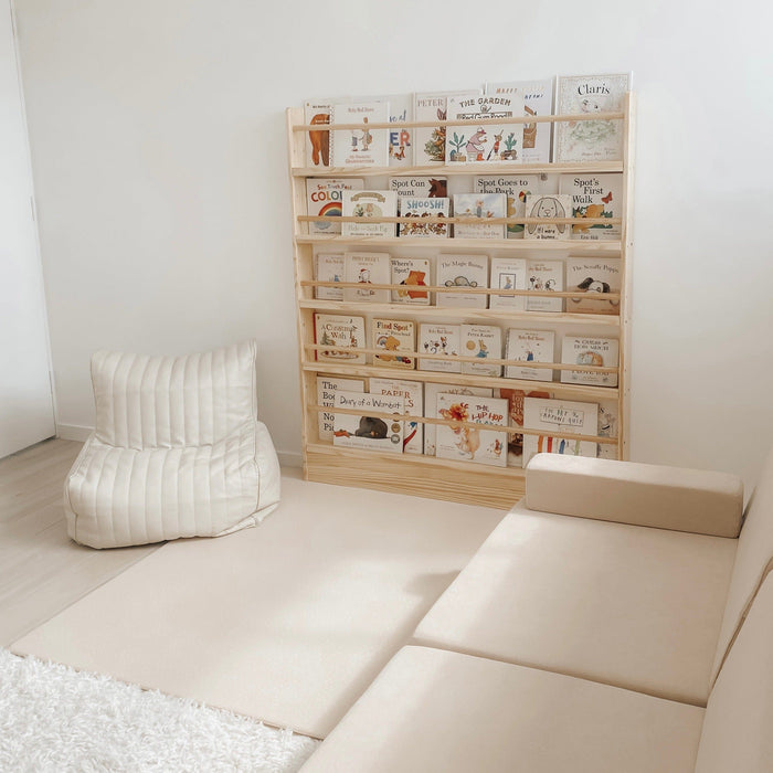 My Duckling NALA 5 Tier Adjustable Solid Wood Kids Bookshelf