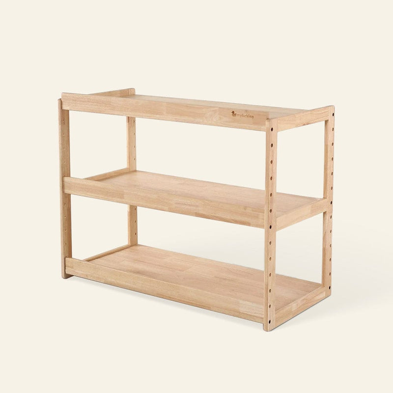 NALA Adjustable Solid Wood 3 Layer Storage Shelf