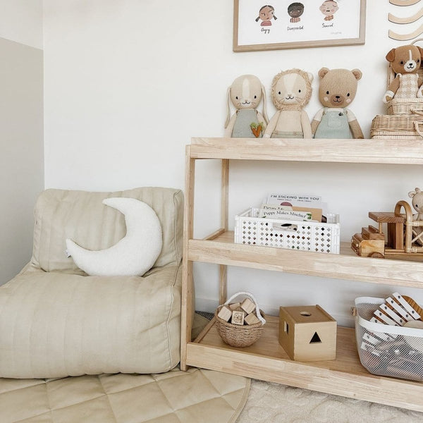 NALA Adjustable Solid Wood 3 Layer Storage Shelf - My Duckling