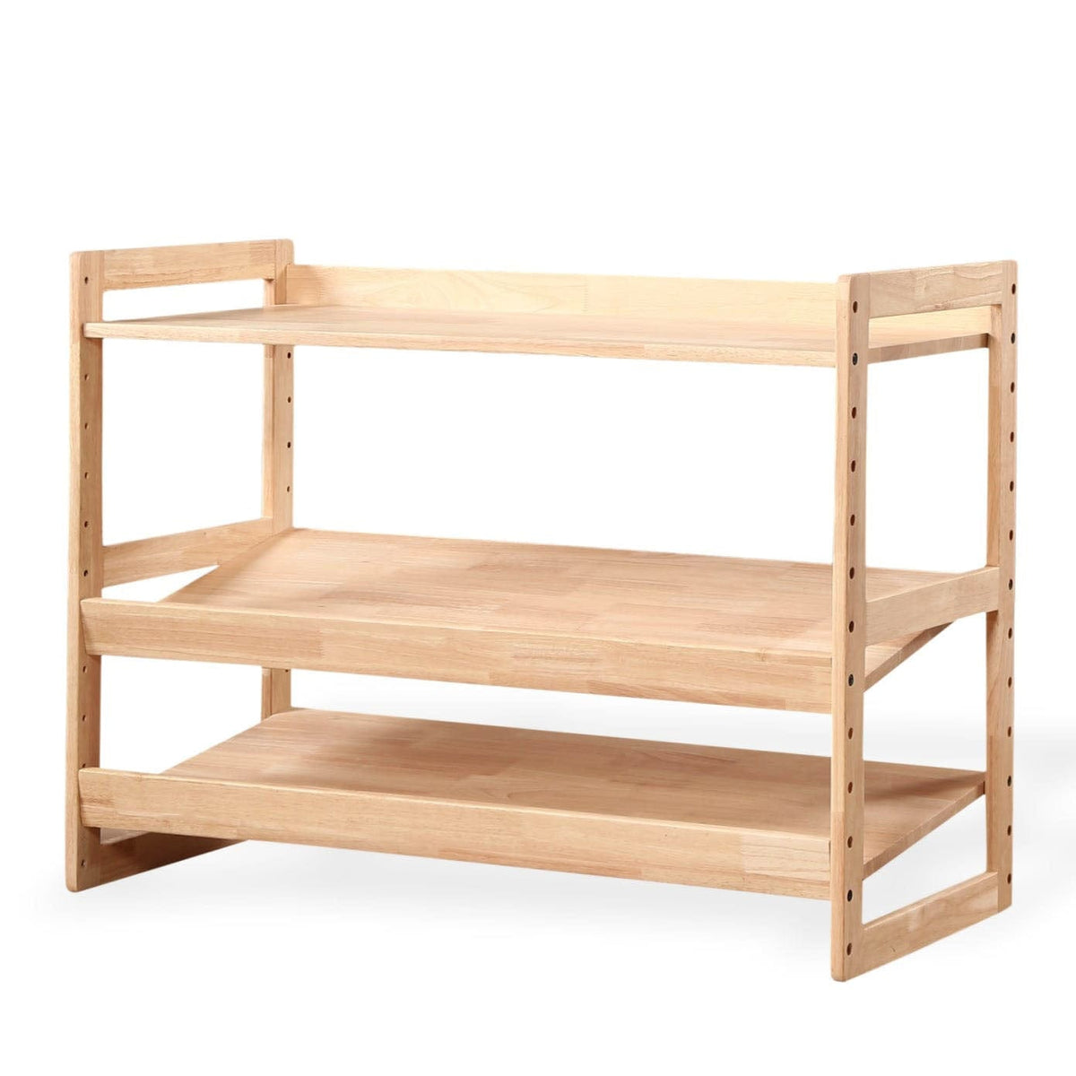 NALA Adjustable Solid Wood 3 Layer Storage Shelf
