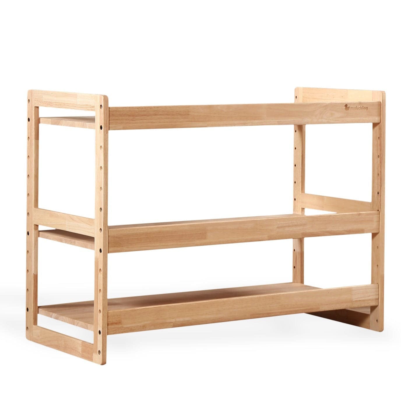 NALA Adjustable Solid Wood 3 Layer Storage Shelf - My Duckling