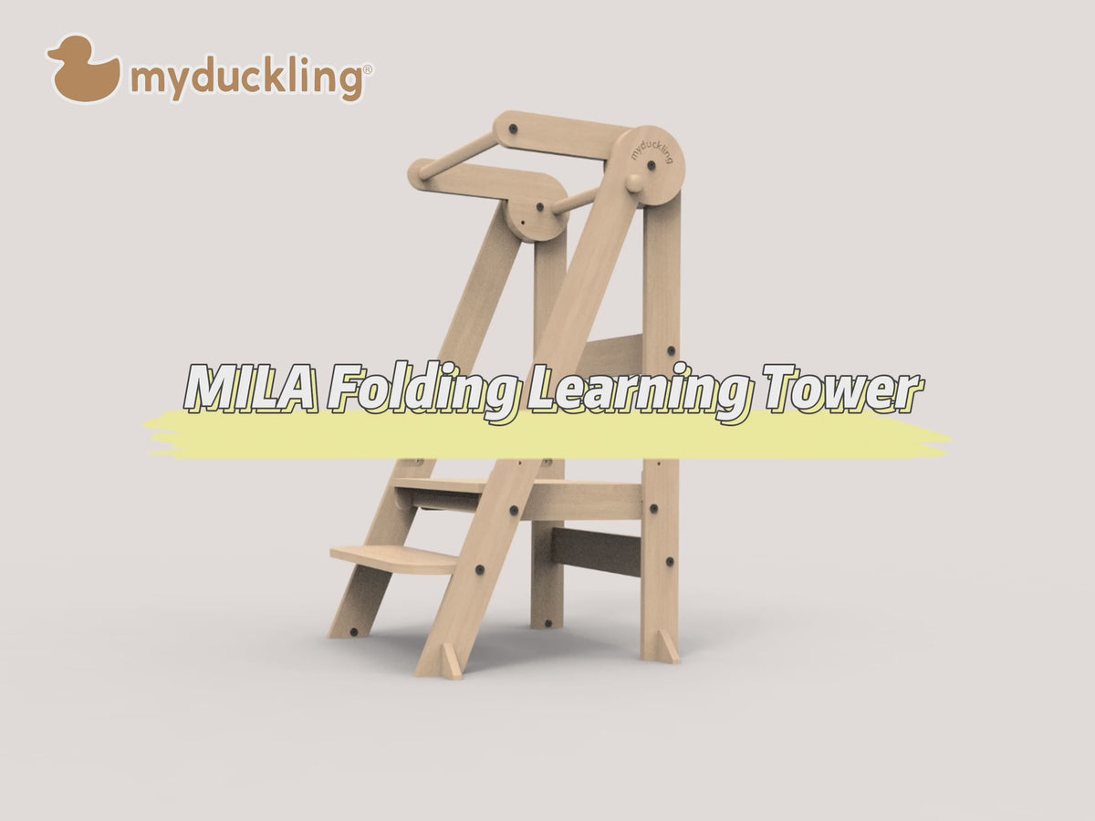 MILA Deluxe Folding Adjustable Learning Tower - My Duckling